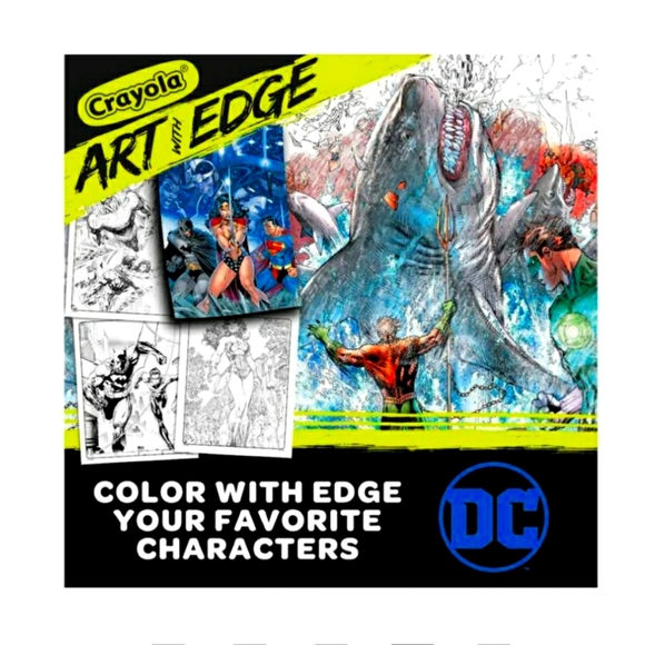 Crayola | Other | Art With Edge Justice League Coloring Pages 28 Sheets ...